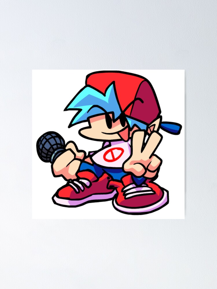 "FNF-BF LOGO" Poster for Sale by Friends-13 | Redbubble