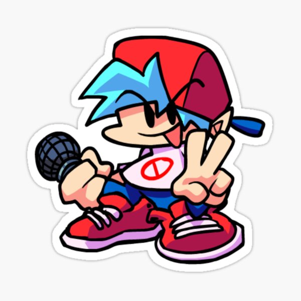 "FNF-BF LOGO" Sticker for Sale by Friends-13 | Redbubble