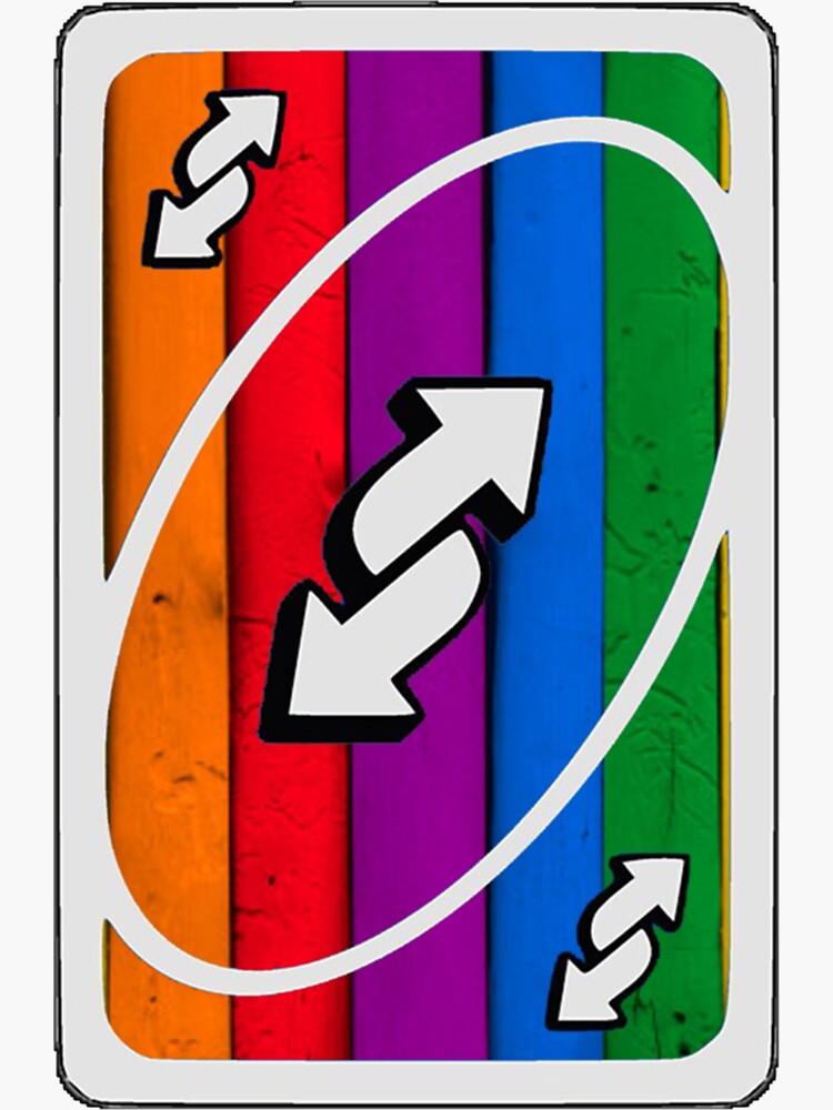 "Uno reverse card " Sticker by BoomStoreGifts | Redbubble