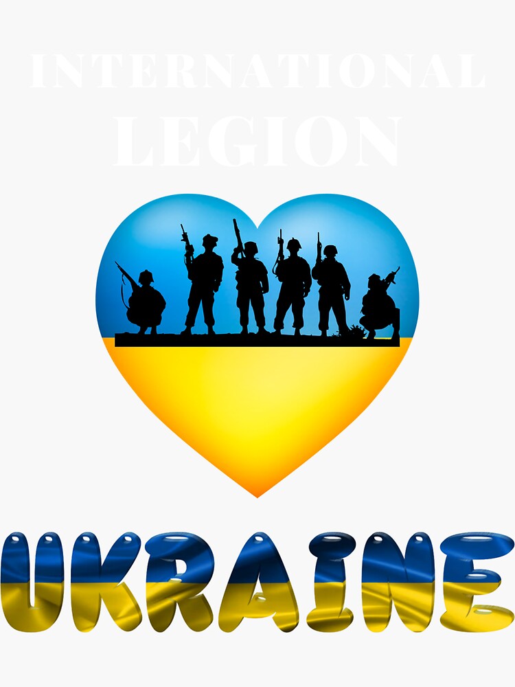 "International Legion Of Territorial Defense Of Ukraine" Sticker for ...