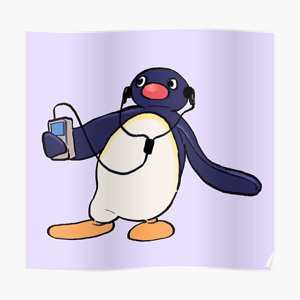 "I draw penguin be vibin meme" Poster for Sale by RansRoom | Redbubble