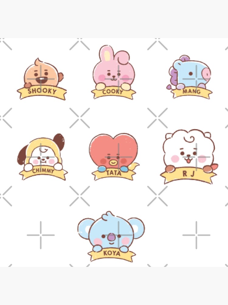 "Bt21 Family Collection " Poster by Color-Toonix | Redbubble