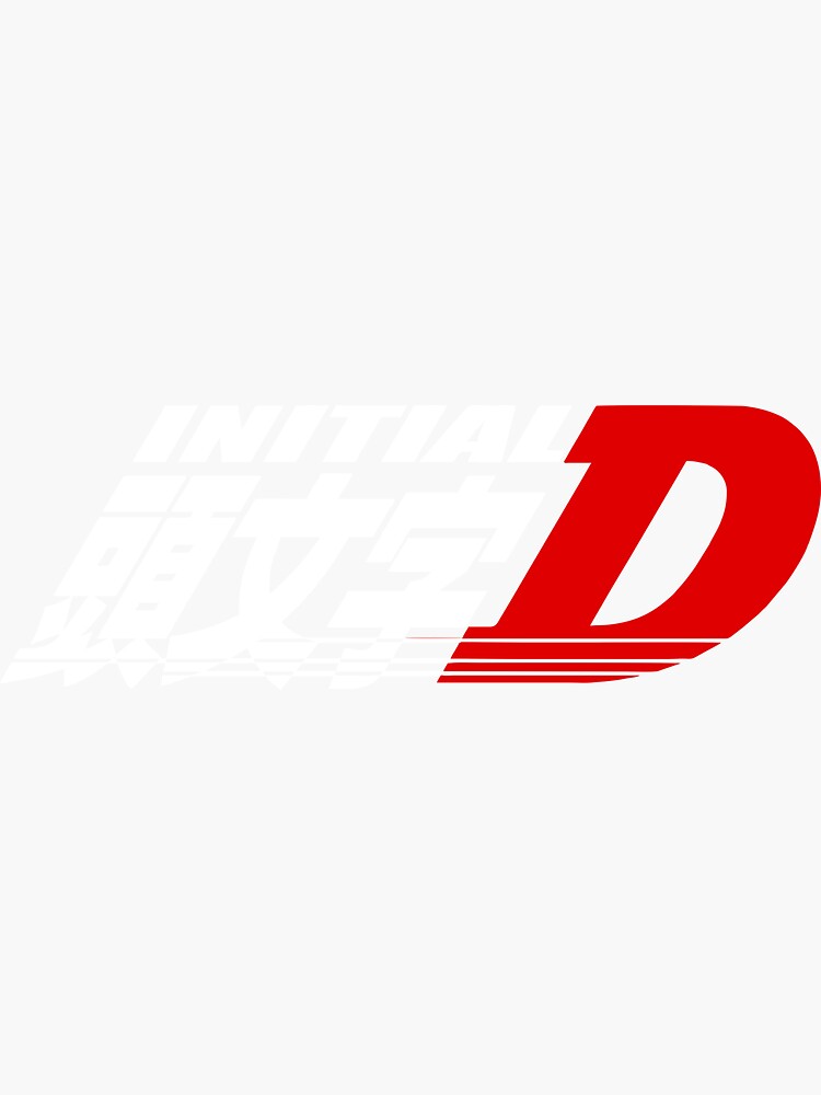 "Initial D" Sticker for Sale by OriidNorth | Redbubble