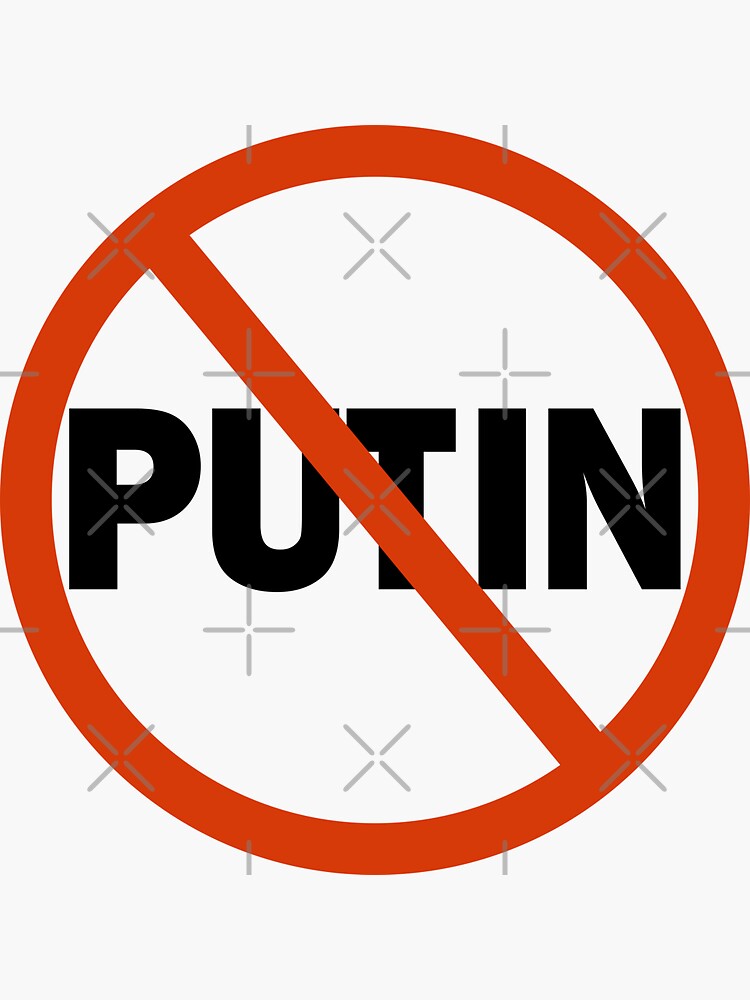 "Anti Putin" Sticker by ActiveNerd | Redbubble