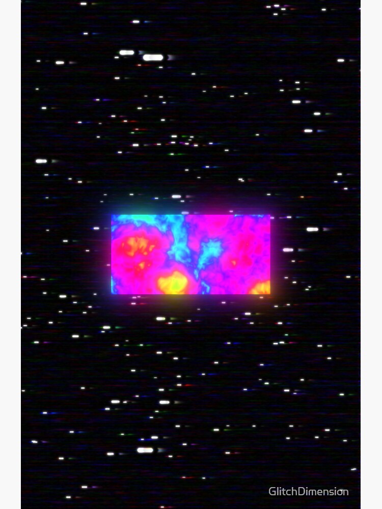 "Space Window - Glitch Art" Sticker by GlitchDimension | Redbubble