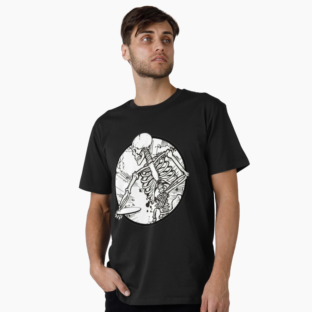 "Disc Golf Skeleton high quality funny essential black Essential ...