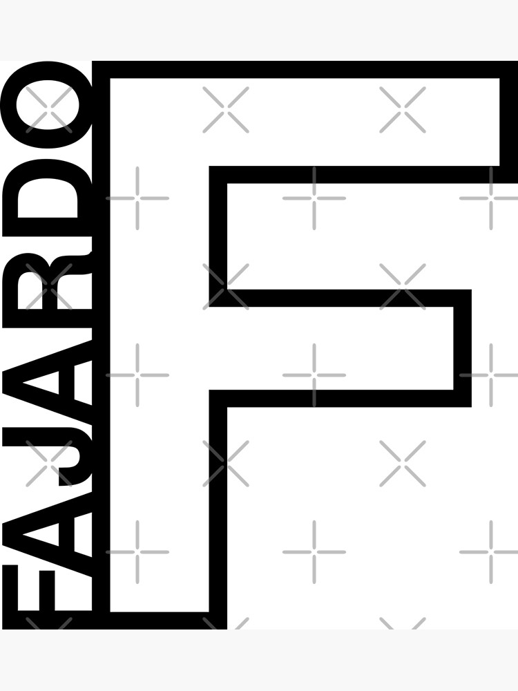 "Fajardo Letters" Poster by snxworld | Redbubble