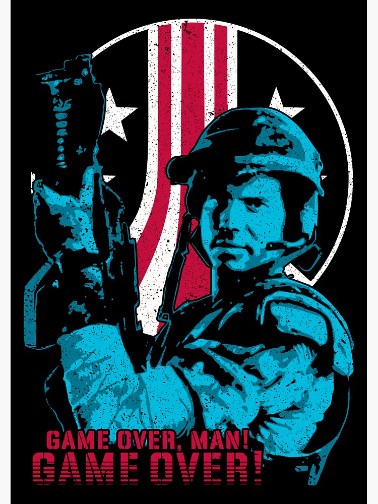 "Game over, man! GAME OVER!" Sticker by tronyx79 | Redbubble