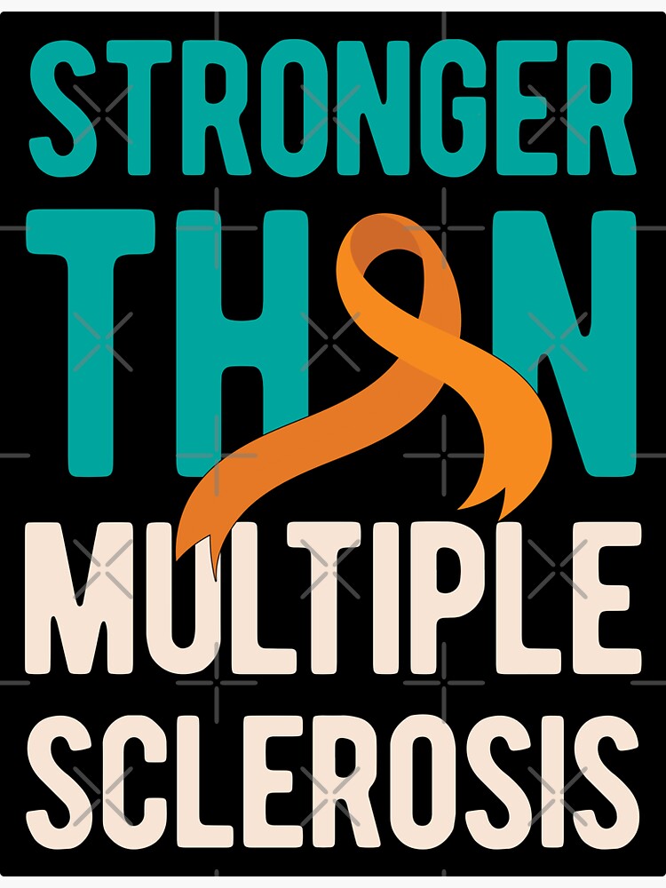 "Multiple Sclerosis Awareness" Sticker by artworkbyrihen | Redbubble