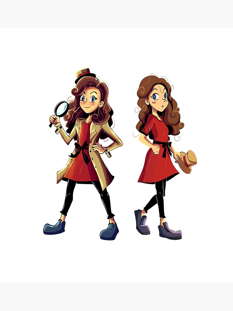 "Lady Layton's Katrielle "Kat" Layton² " Art Print by artsyrobo | Redbubble
