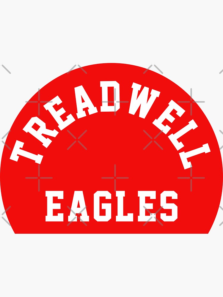 "Treadwell Eagles Retro Logo" Sticker by MemfoBrand | Redbubble