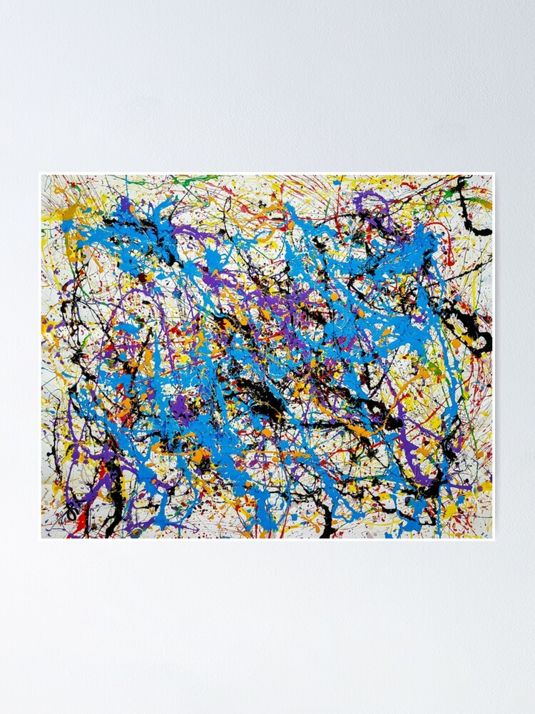 "Abstract Jackson pollock art" Poster for Sale by Linnystore | Redbubble