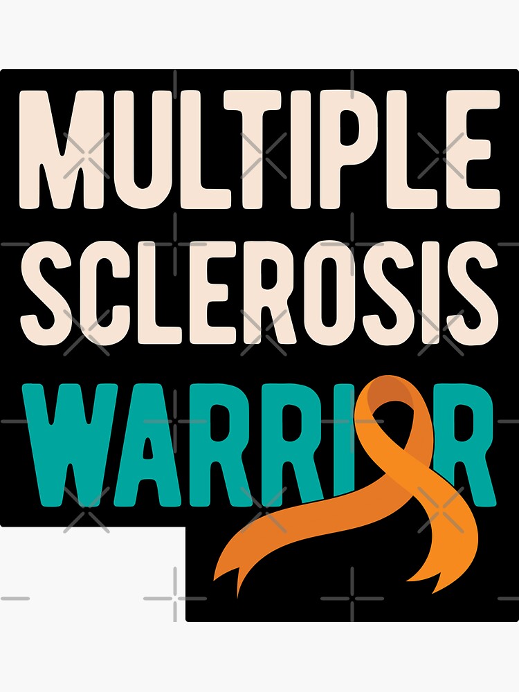 "Multiple Sclerosis Awareness" Sticker by artworkbyrihen | Redbubble