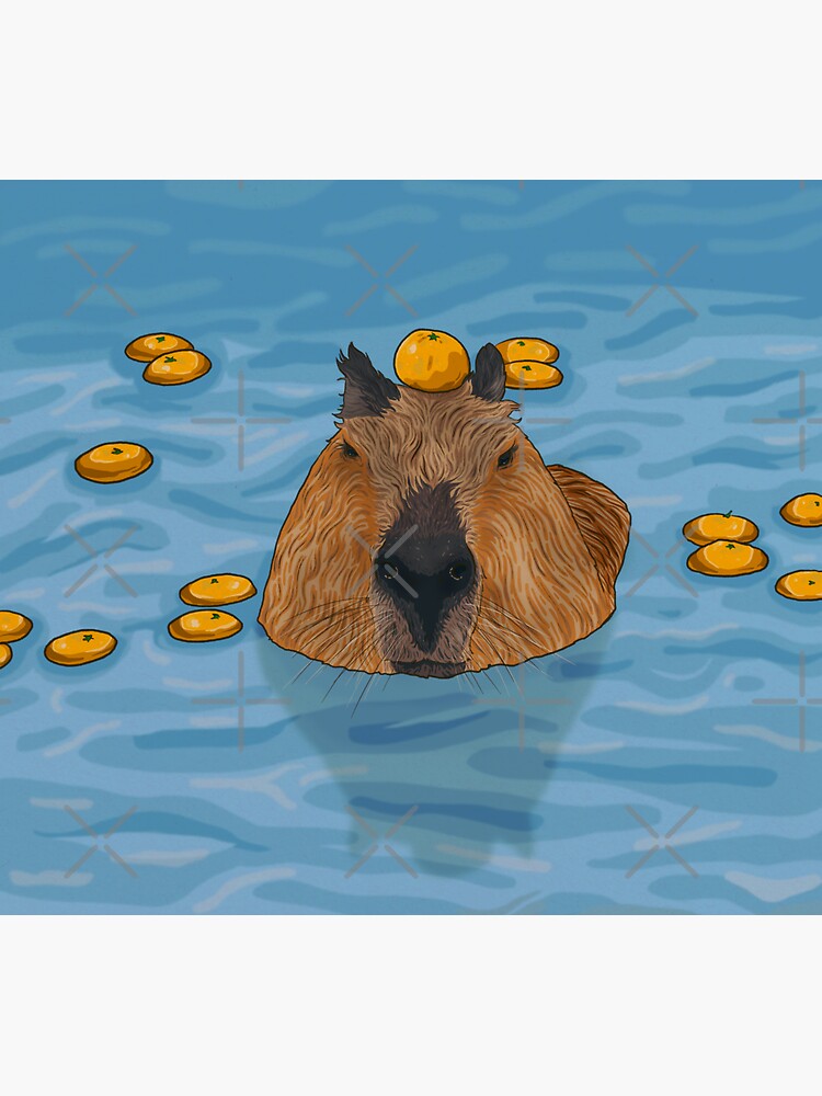 "Capybara Chill " Sticker by IntraSomnium | Redbubble