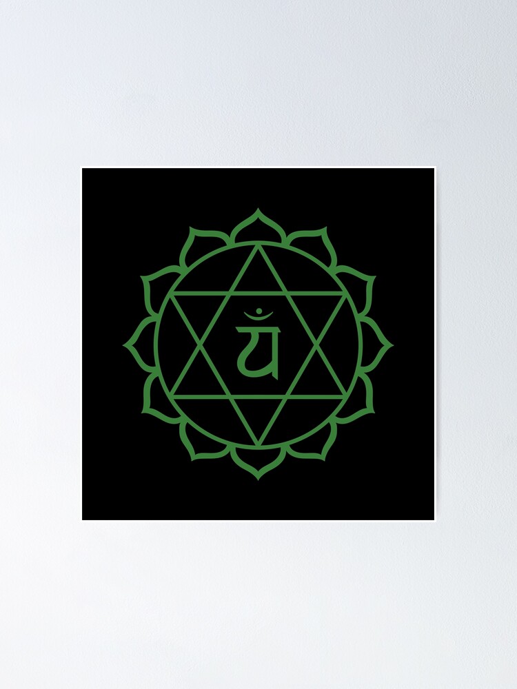 Póster «Chakra del corazón, Anahata, cuarto chakra, 7 chakras» de ...