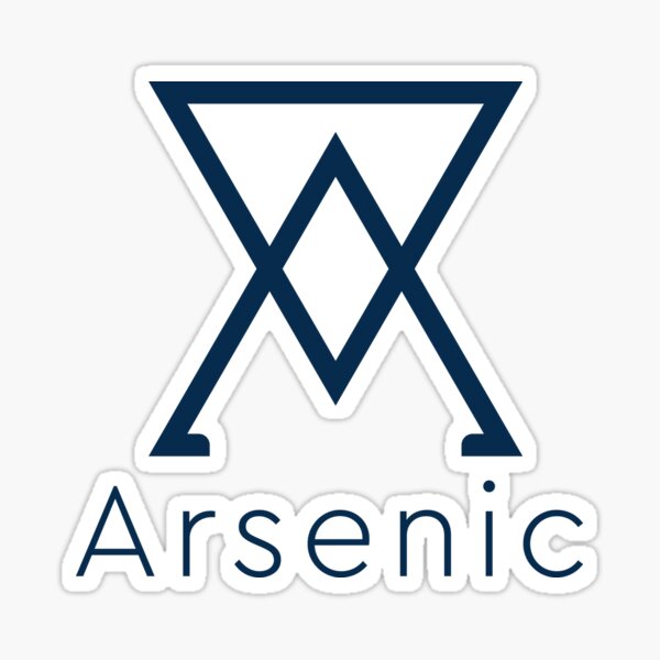 "Symbol of Arsenic (alchemy)" Sticker by LOGOPOLY | Redbubble