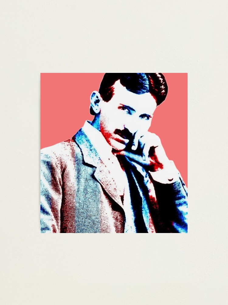 "Nikola Tesla rendered in Patriotic colors" Photographic Print for Sale ...