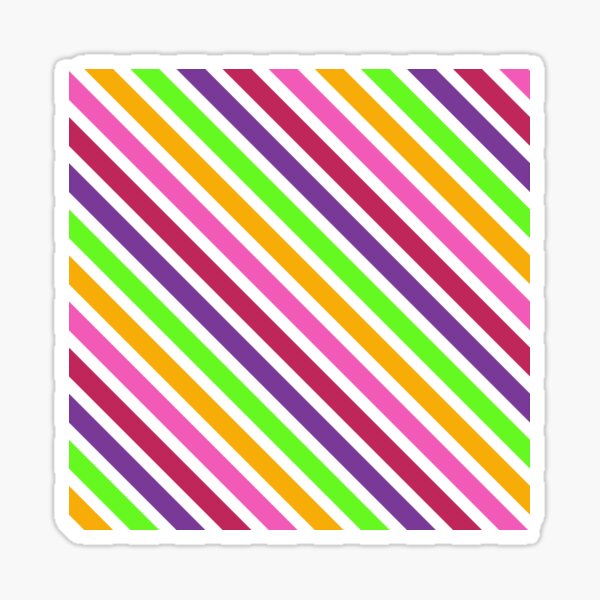 "Rainbow Stripe Pattern -3" Sticker by Boom-llqb | Redbubble