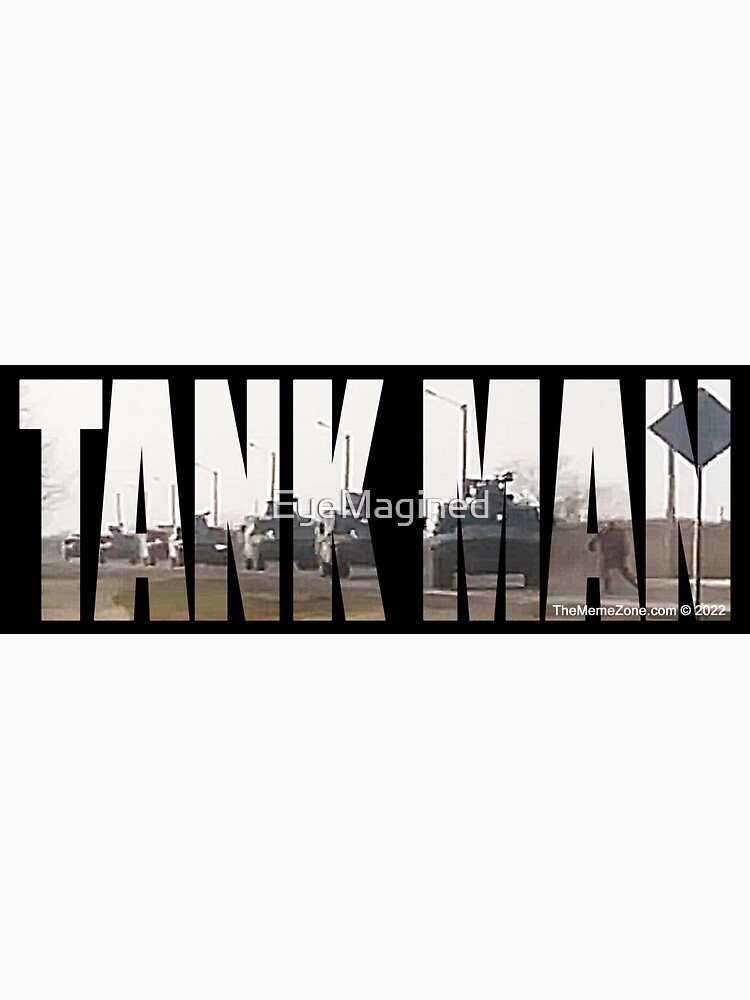 "Ukrainian Tank Man" Sticker by EyeMagined | Redbubble