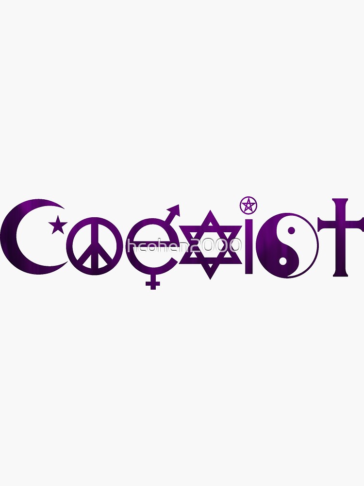 "Coexist" Sticker for Sale by hcohen2000 | Redbubble