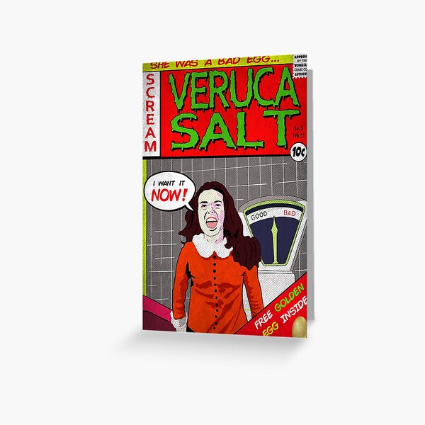 "Veruca Salt is a Bad Egg" Greeting Card by Wanderdreaming | Redbubble