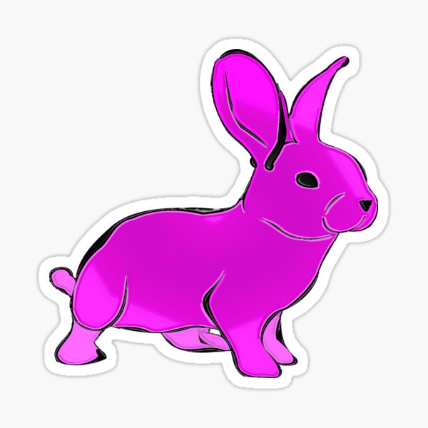"Easter Bunny" Sticker for Sale by Pabjojot | Redbubble