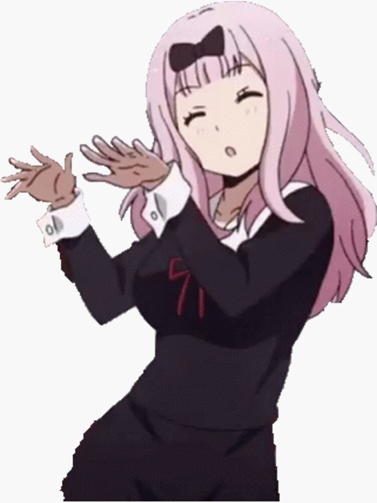 Chika Fujiwara Meme Face Kaguya Sama Anime Meme Sticker By Boomshakalaka99 Redbubble