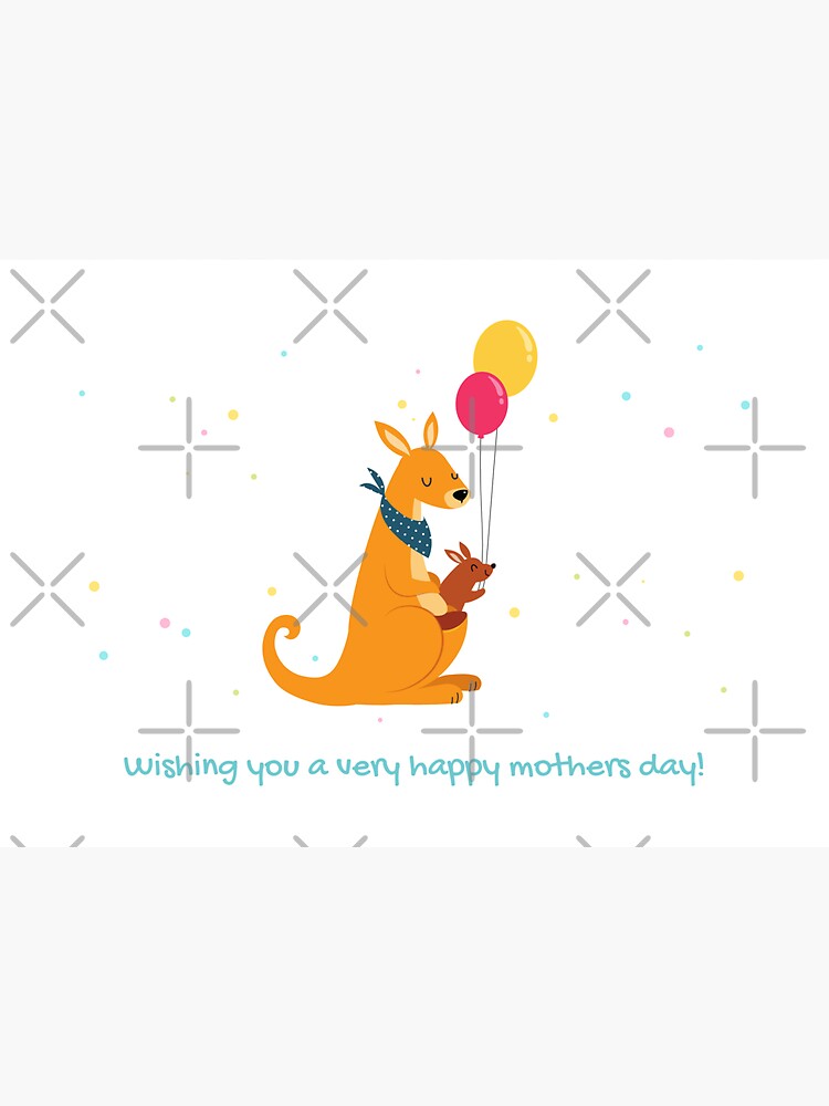 " Kangaroo Happy Mothers Day Card" Sticker for Sale by artofrobbii ...