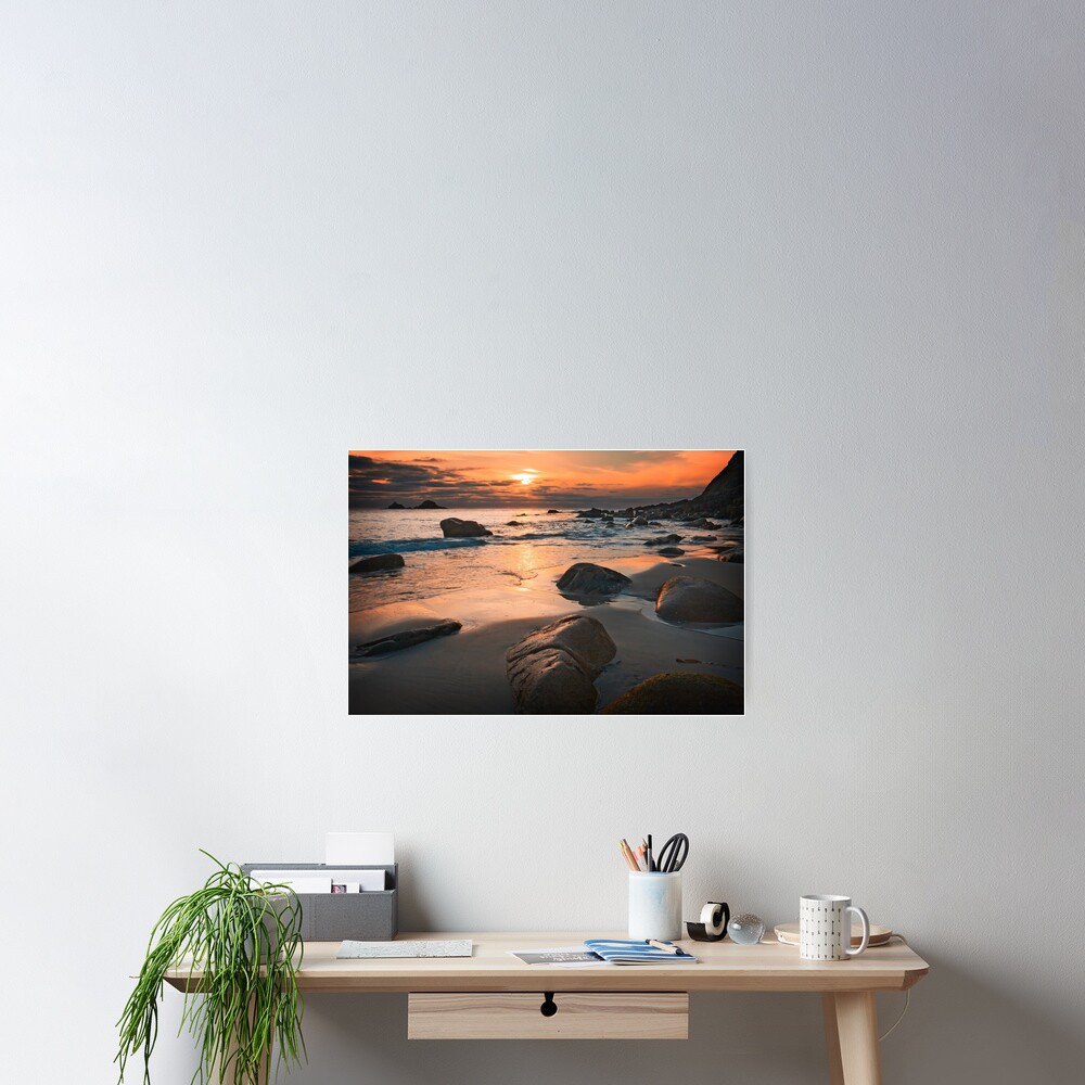 ""SUNSET AT COT VALLEY"" Poster for Sale by Petersutton | Redbubble