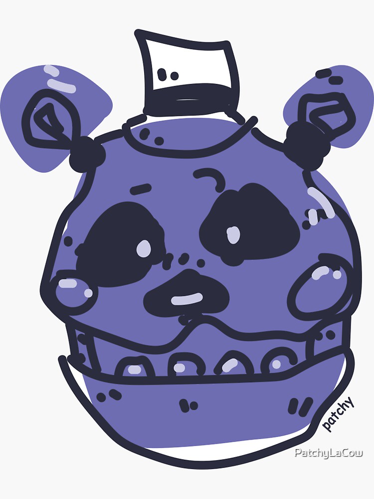 "Blue Freddy Fazbear " Sticker by PatchyLaCow | Redbubble