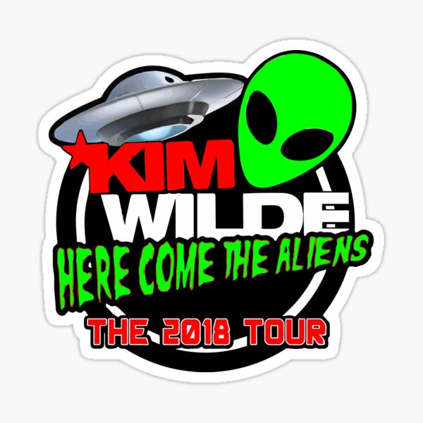 "Kim Wilde Here Come The Aliens" Sticker by Dagoth0Ur | Redbubble