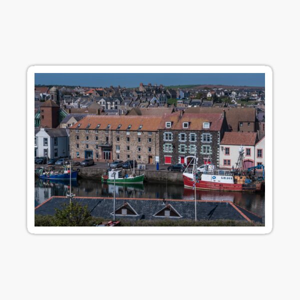 "View of Eyemouth town in Scotland" Sticker by WorldScenery | Redbubble