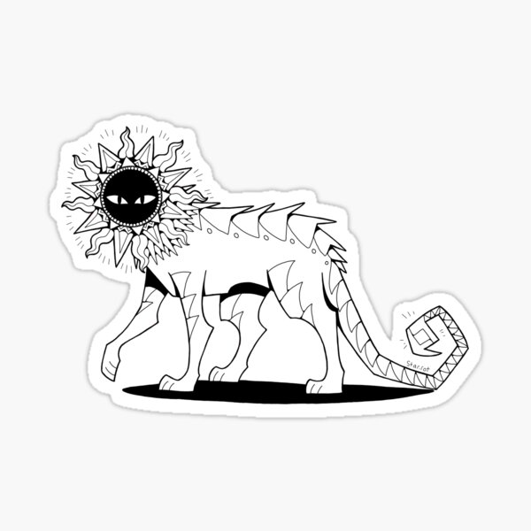 "A white Star Manticore" Sticker by StarRot | Redbubble