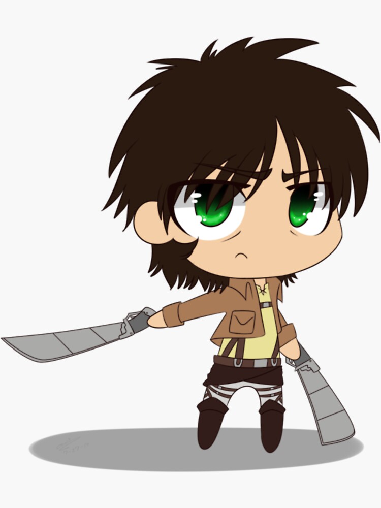 "Attack on Titan eren yeager AOT avatar, Attack on Titan, stickers ...
