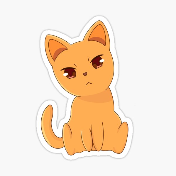 "Kyo kitten" Sticker by NellyOm | Redbubble