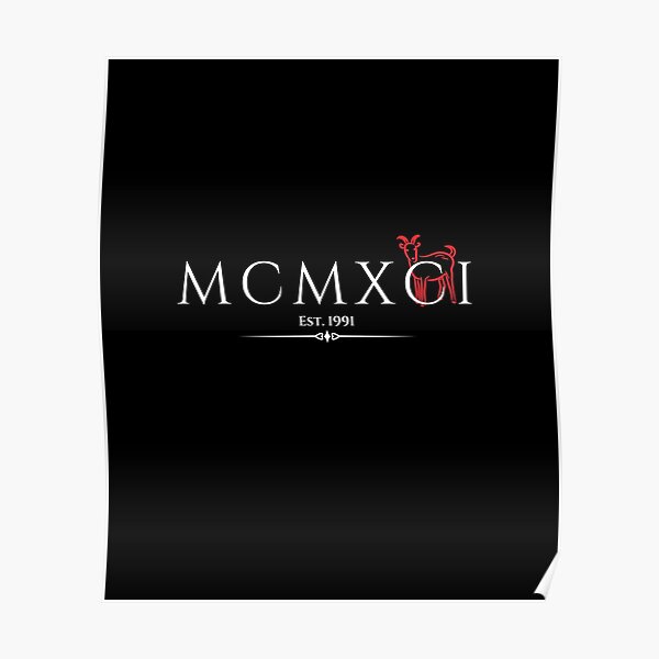 "MCMXCI Est. 1991 Goat Chinese Zodiac" Poster for Sale by ZillionZodiacs | Redbubble