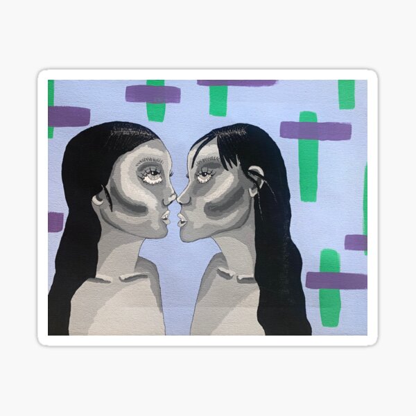 "Sapphic Tension" Sticker for Sale by 123ainslee | Redbubble