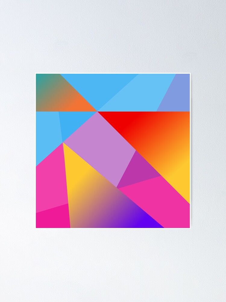 "Shapin Color" Poster for Sale by IncuriousMind | Redbubble
