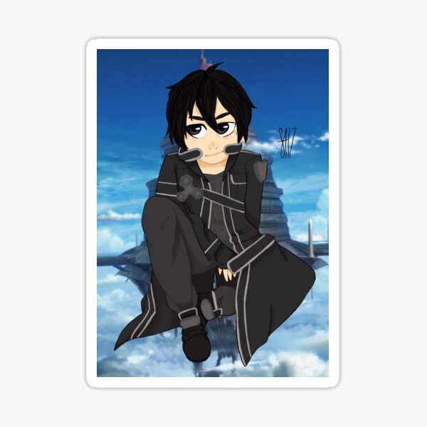 "Kirito" Sticker by ISkilletI | Redbubble