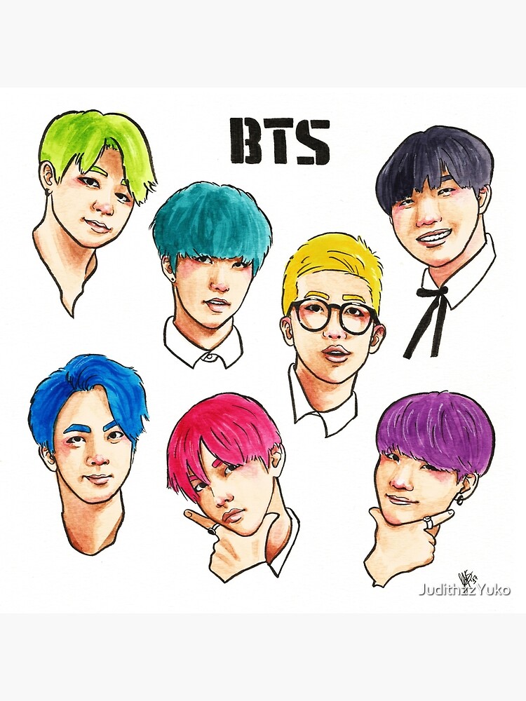 "BTS Colorful" Art Print by JudithzzYuko | Redbubble