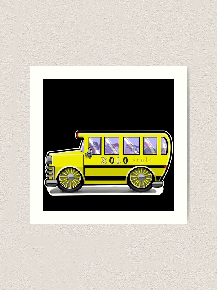 "Black background Lowrider bus" Art Print for Sale by KabronX | Redbubble