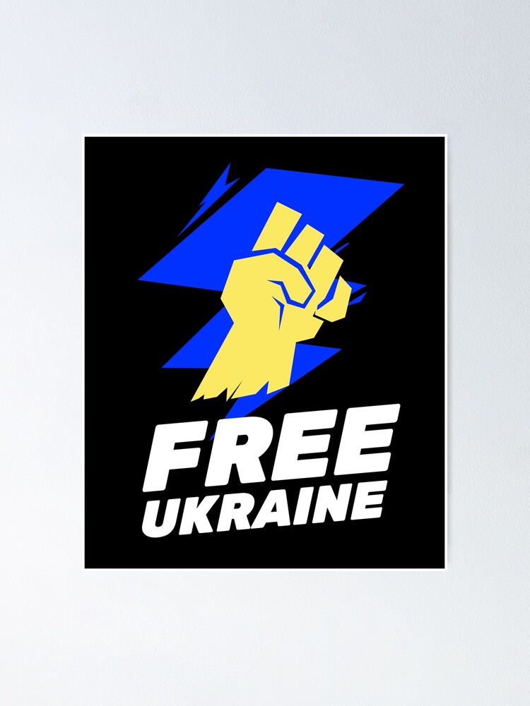 "Free Ukraine | Ukrainian | Support Ukraine | " Poster by ...