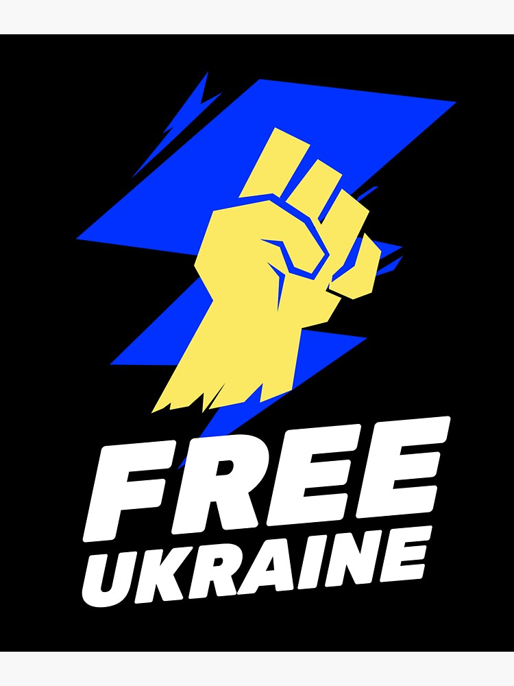 "Free Ukraine | Ukrainian | Support Ukraine | " Sticker by ...