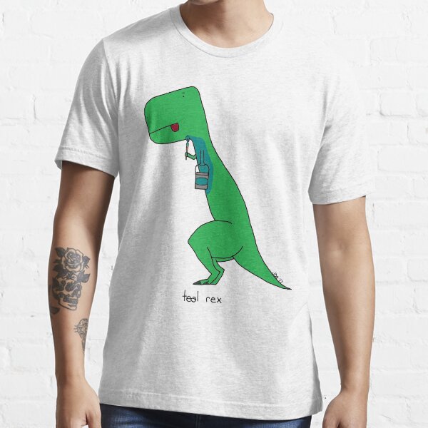 "teal rex" T-shirt for Sale by paintbydumbers | Redbubble | teal rex t ...