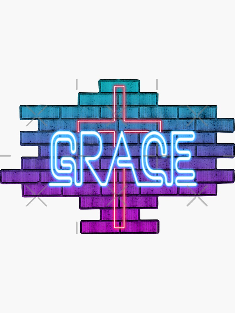 "Grace neon" Sticker for Sale by HiDB | Redbubble