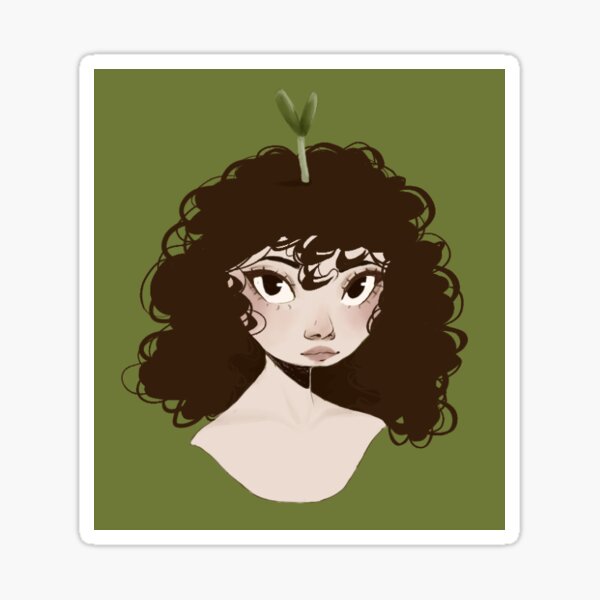 "cute garden fairy with sprout" Sticker by theprettygirl | Redbubble