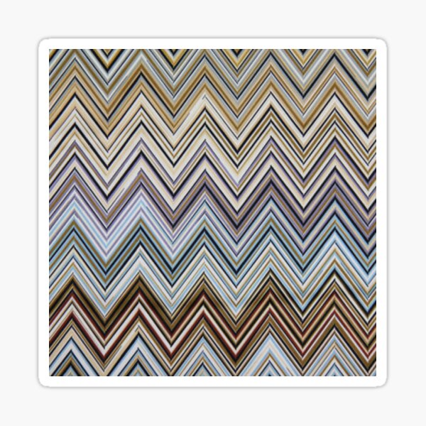 "Home Decor Zig Zag" Sticker by IraneArt | Redbubble