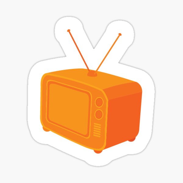 "Retro TV Sticker" Sticker by JukeboxTheNope | Redbubble
