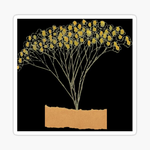 "Paint tree aesthetic" Sticker by Little-bit-more | Redbubble