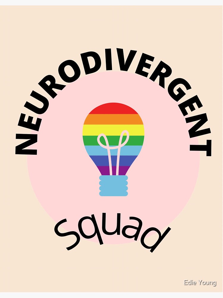 "Neurodivergent" Sticker by ediemakesart | Redbubble